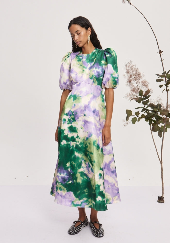 ALEMAIS Alessandra Midi Dress – White Bohemian