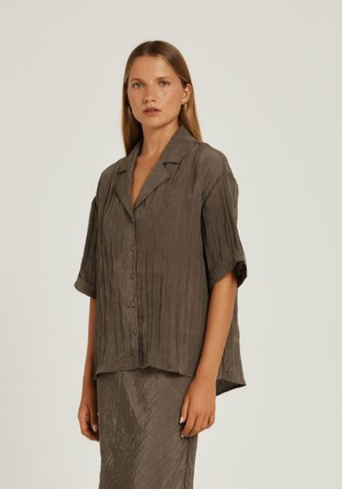 PIPPA RIDLEY Cece Top - Charcoal – White Bohemian
