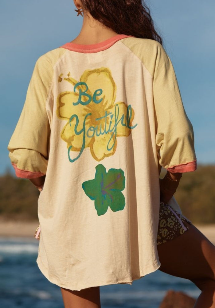 SABBI The Seas The Day Raglan - Mustard – White Bohemian