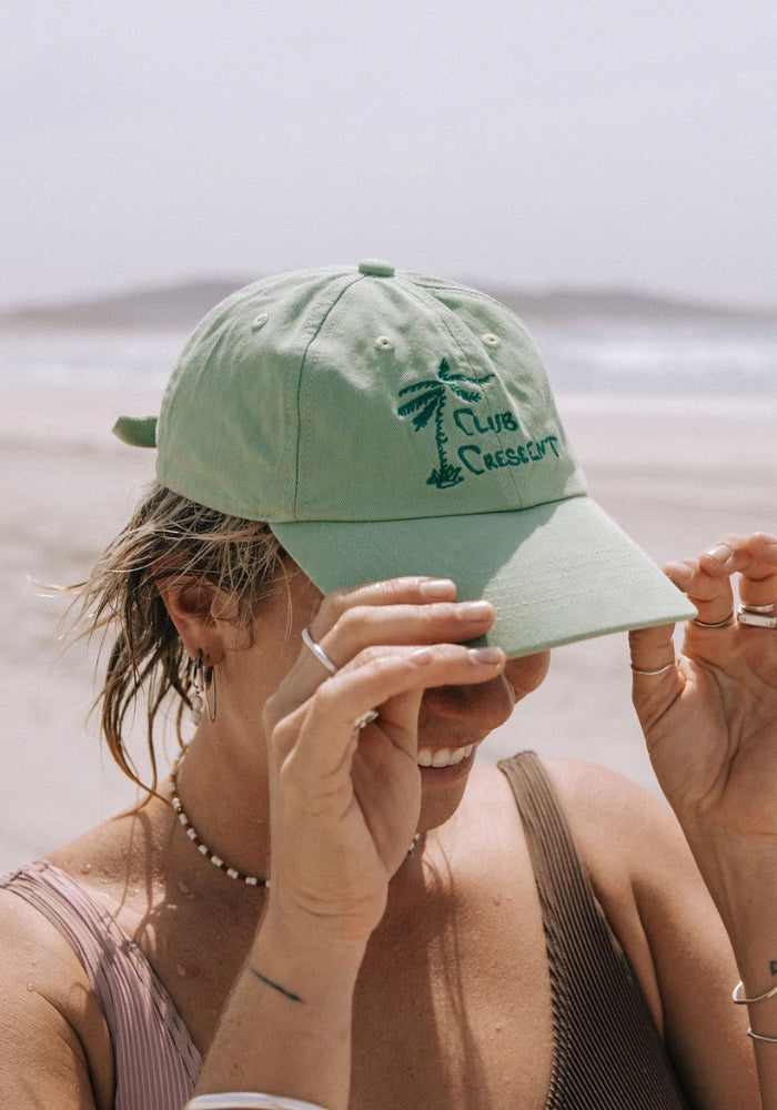 Club Crescent Cap - Green – White Bohemian