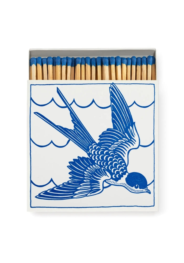 ARCHIVIST GALLERY Swallow - Square Matchbox – White Bohemian