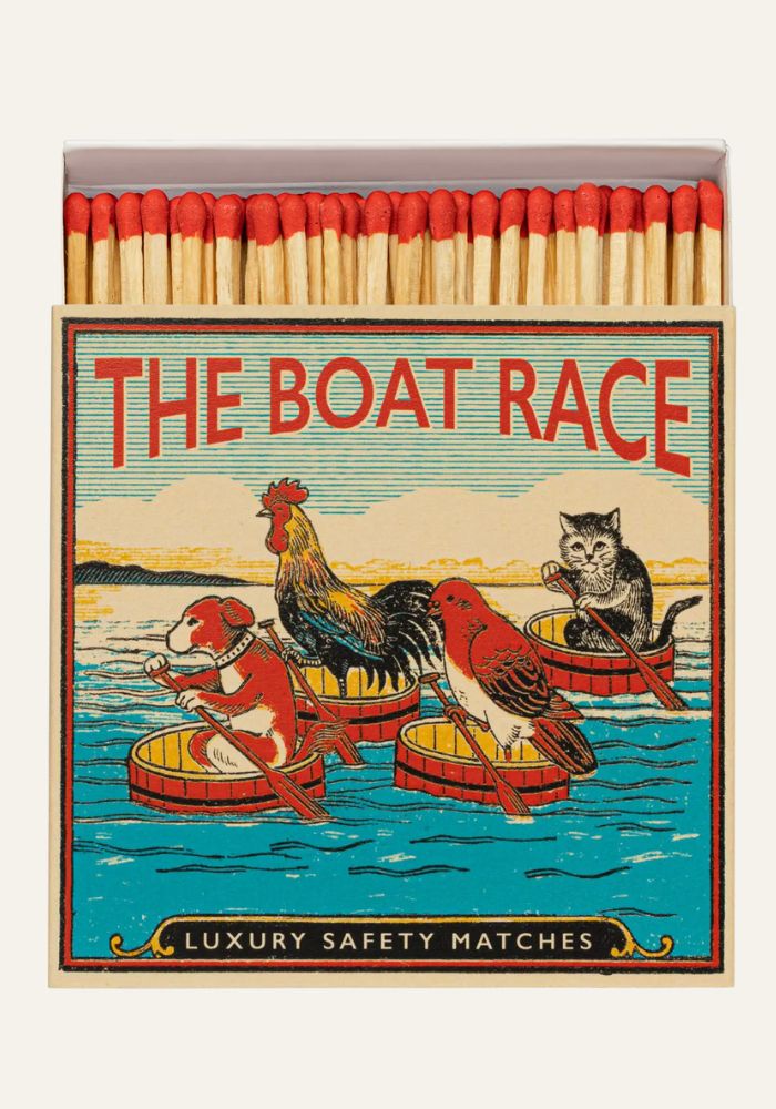 ARCHIVIST GALLERY The Boat Race- Square Matchbox – White Bohemian